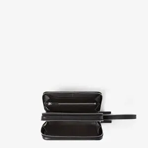 Fendi Standing Clutch Black Ff Zucca Jacquard Pouch